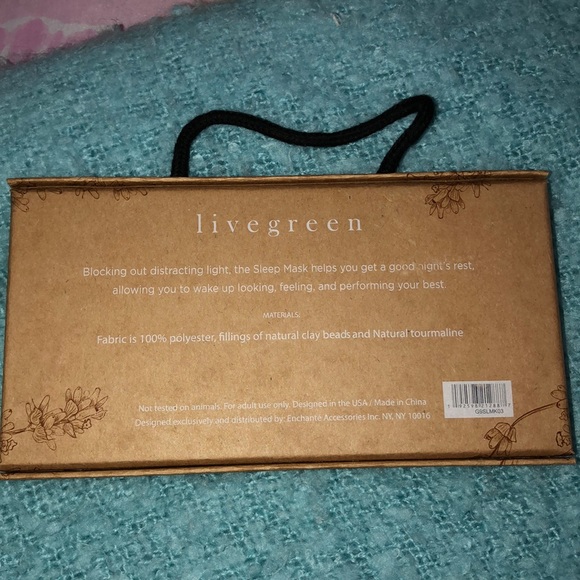 livegreen | Other | Livegreen Plush Mask Infused With Chamomile | Poshmark